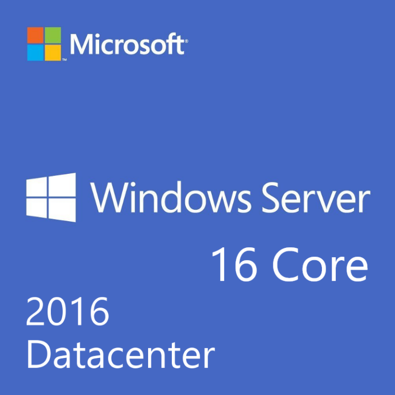 Windows Server 2016 Datacenter - 16 Core • Recycled Software